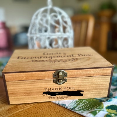 Custom Personalized Wooden Keepsake Box Wedding Card Box, Anniversary ...