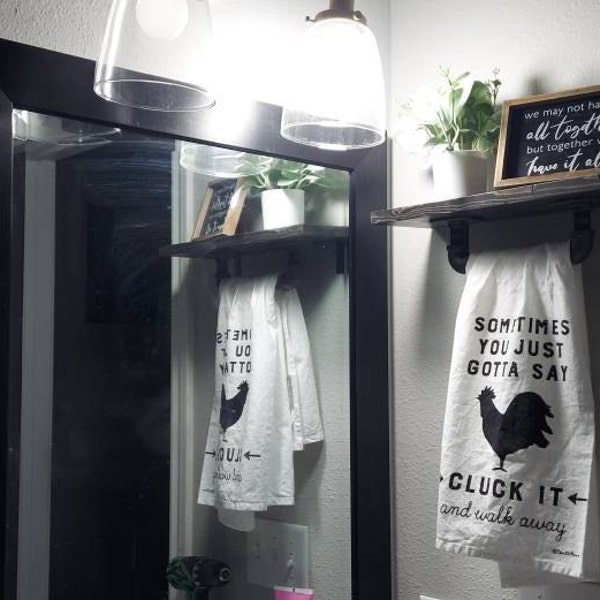 2.5 Frame Mirror With 5 Deep Shelf, 22 Colors Available, Entryway ...