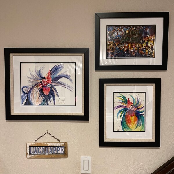 Rooster Giclee Print, Kauai Rooster Art, Kauai Chickens, Kauai Birds ...