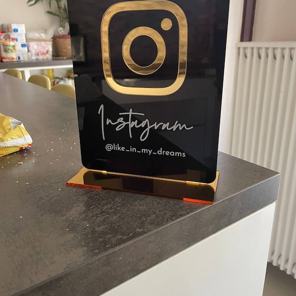 Custom Instagram Sign or Other Social Media Sign - Etsy
