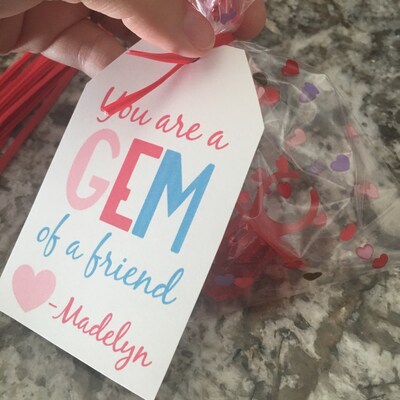 You Are a Gem Valentines to Attach to Ring Pops or Ring Pop Gummies ...