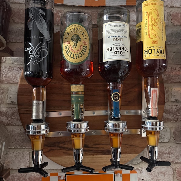 Wall Mounted Liquor Dispenser - Made in USA - Unique Bourbon Gifts for ...