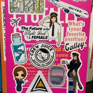 Airport Standby Netflix Flight Attendant Sticker - Etsy