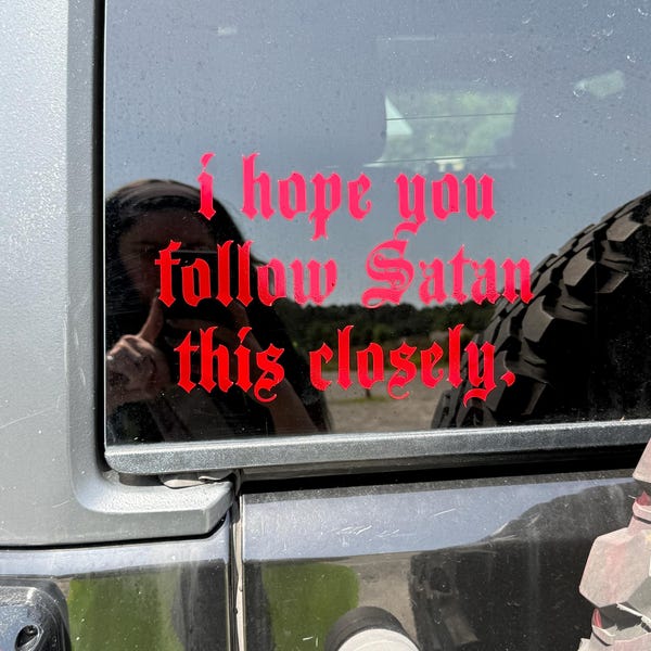 Support Your Local Cryptids Bumper Decal, Spooky Car Accessories ...