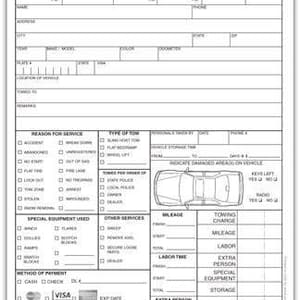 Auto Repair Estimate Form: Printable Mechanic Work Order (PDF & PPT) - Etsy