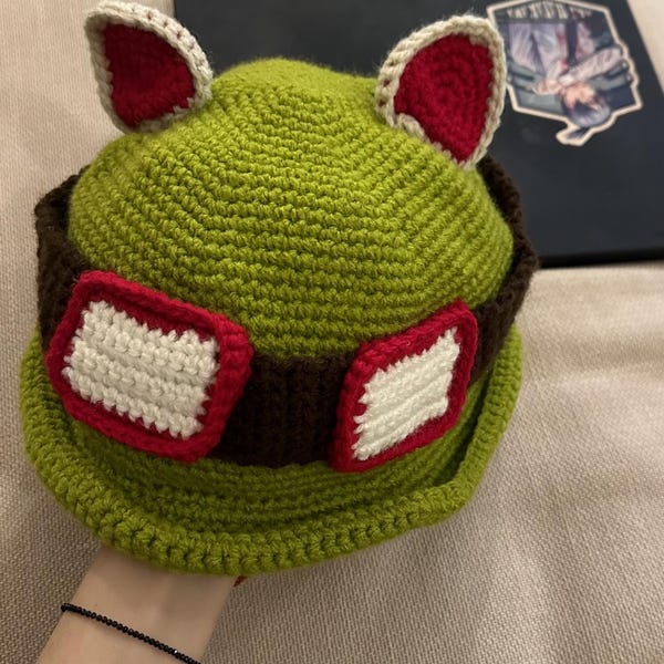 Teemo Helmet Crochet PDF Pattern League of Legends Cosplay - Etsy