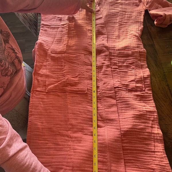 Oversize Luxury 4 Layer Muslin Robe, Soft Cotton Bathrobe, Natural ...