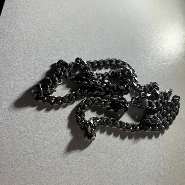 Vintage Stonewash Titanium Cuban Chain 10.5mm - Grade 1 Titanium ...