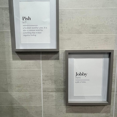 Ya Wee Shite Scots UNFRAMED PRINT Room Art Decor Home Minimalist ...