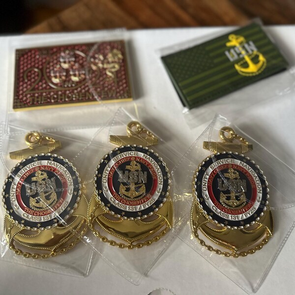 USN E4/E5/E6 Black Crow With Digital Multi Camo Paracord Neck Lanyard ...