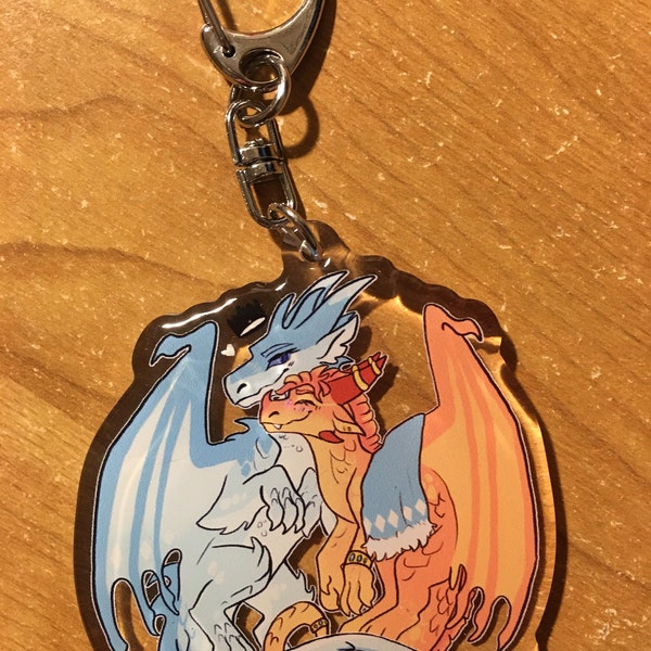 Queen Glacier and Princess Blaze [ Wings of Fire WOF Acrylic Charm ] - Etsy