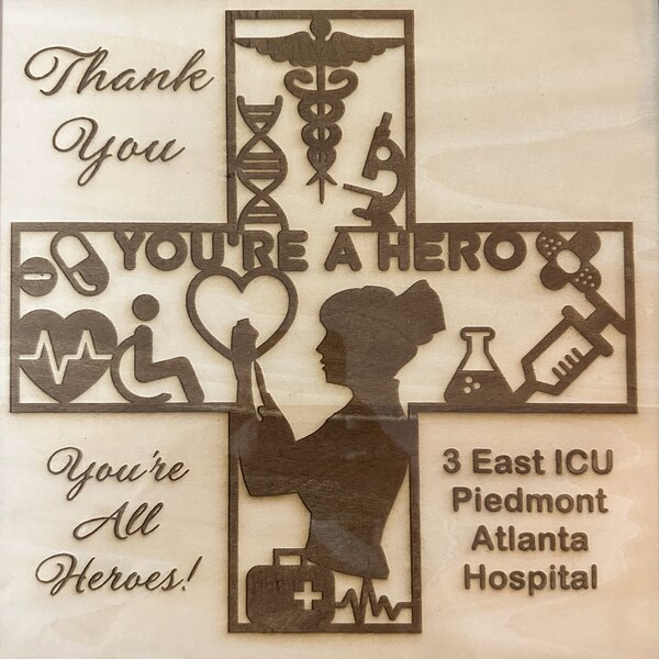 Wallboard Laser Cutting File for Nurses. Nurse Wall Art. Nurse Laser ...