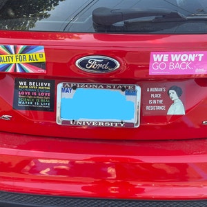 White Supremacy is Terrorism Bumper Sticker // 6x4.5 // Protective ...