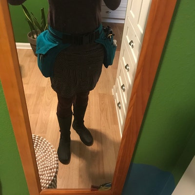 Red Fabric Utility Belt Also for Plus Sizes With Metal - Etsy