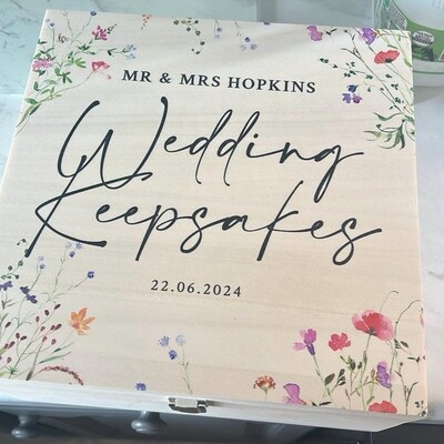 Personalised Funeral Memorial Donations Collection Card Post Box - Etsy