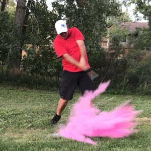 Golf Ball Powder & Confetti Gender Reveal Golf Ball in Pink or Blue | Etsy