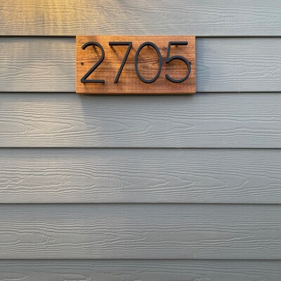 Modern Address Signs Modern House Number Sign Modern House - Etsy UK