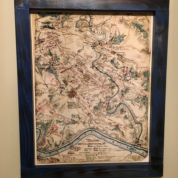 Antique Map Battle of Antietam 1862 Civil War - Etsy