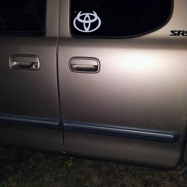 Toyota Devil Horns Decal - Etsy