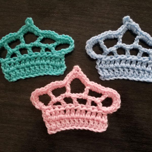 Crochet Crown Applique Pattern - Etsy