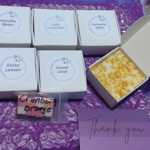 Infused MINI Sugar Cubes -50 Count Box- Handcrafted, for Tea or ...