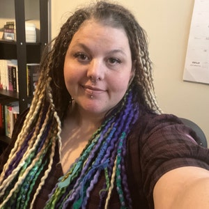 Indigo Goddess Accent Set of Wool Dreadlocks - Etsy