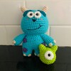 Mini Monster-keychain Version Crochet Pattern by Aquariwool Crochet ...