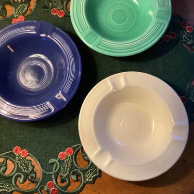 Vintage Homer Laughlin Riviera Fiesta Ware Luncheon Plates Cups ...