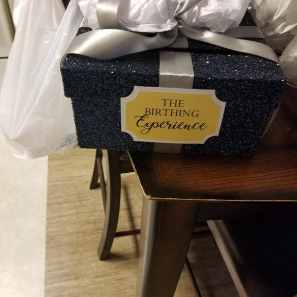 Card Box Navy Blue Glitter Gift Money Card Box for Any Event Toffee ...