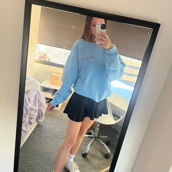 Alpha Gamma Delta Smiley Sorority Sweatshirt Trendy Alpha Gam Custom ...