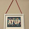 Yorkshire Saying, Slang, Dialect, Floral, Flowers Ey up or Ay up Print ...