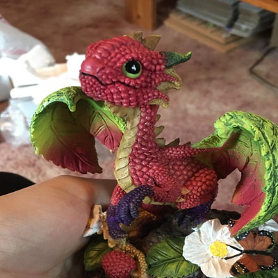 RASPBERRY DRAGON FIGURINE, Raspberry Dragon, Red Dragon,dragon Gift ...