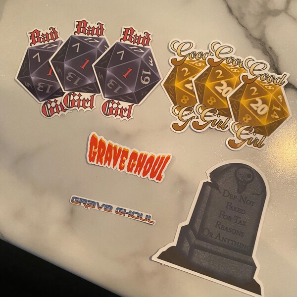 Grave Ghoul Logo Sticker | Ghoul Sticker | Funny Sticker | Spooky ...