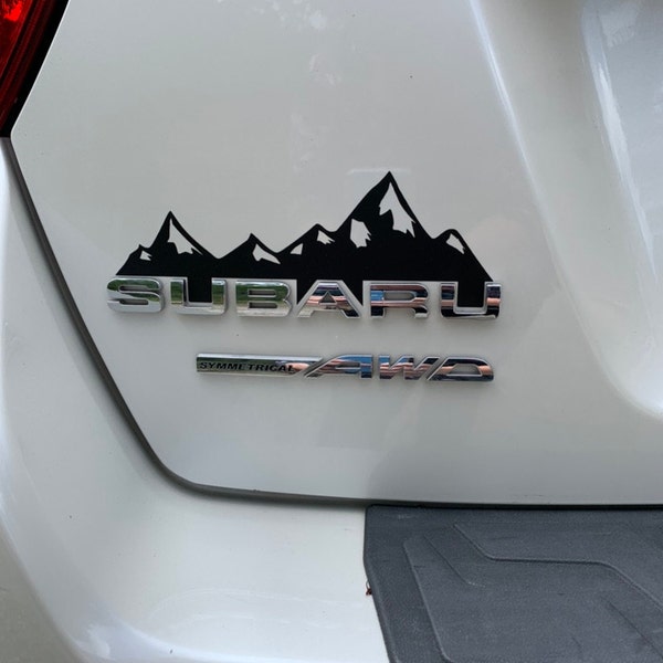 Mountain Badge Decal for Subaru, Decal for Crosstrek, Crosstrek Badge ...