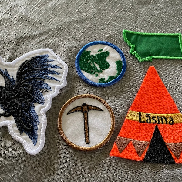 The Raven Patch! Any Color! Custom Made! - Etsy