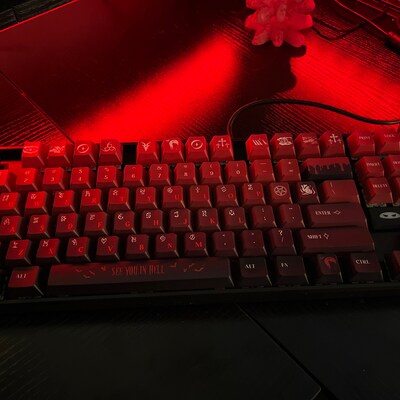 Chinchilla Blue Keycaps 148 Artisan Keycaps Set Ergonomic Thick PBT ...