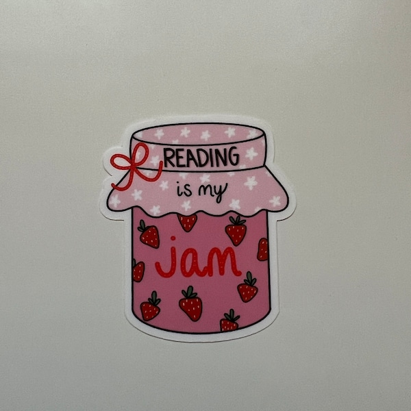 Reading is My Jam Sticker - Etsy