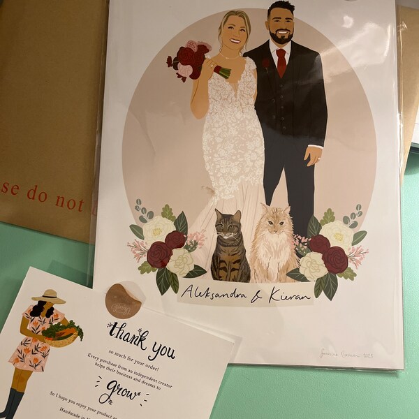 House Portrait, A4 A5 Print, Custom House Illustration, Housewarming ...