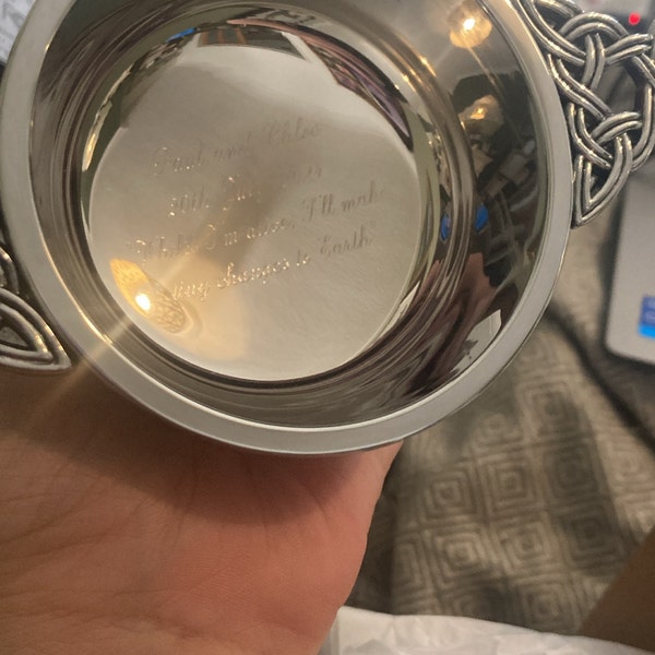 Personalised Quaich, Engraved Wedding Quaich, Scottish Wedding Gift ...