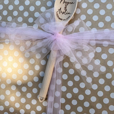 Wood Mixing Spoon the Perfect Mix Personalized Name Wedding Gift Laser ...