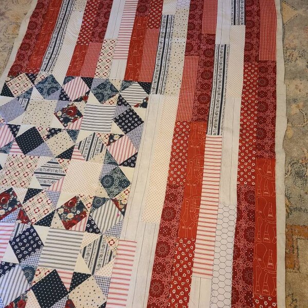 Cottage Floral Quilted Key Fob - Blush, Burgundy, & Green Floral ...