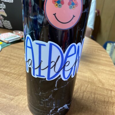 CUSTOM Name Stickers Handlettered Name Stickers Choose - Etsy