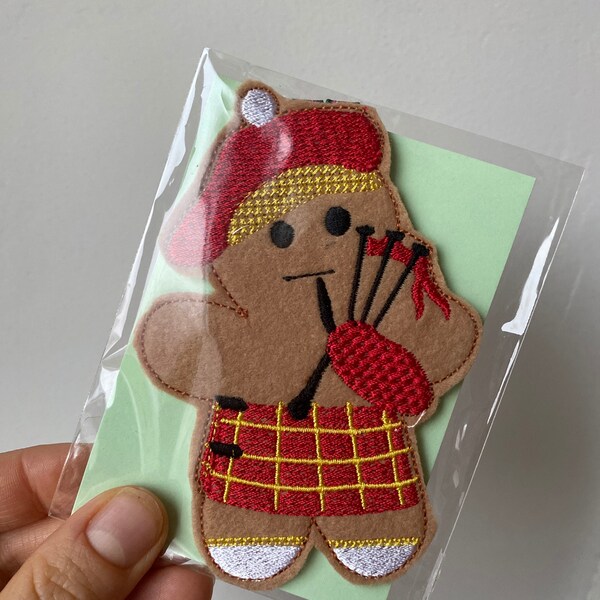 Gingerbread Scotsman Christmas Ornament: Felt Kilt Tree Decoration - Etsy