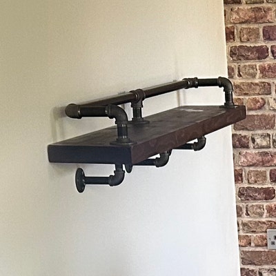 INDUSTRIAL Style BREAKFAST/DRINKS Bar Industrial Pipe Fittings Vintage ...