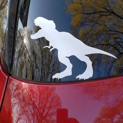 T Rex Decal, Dinosaur Decal, Sticker for Car, Laptop or Wall, Vinyl ...