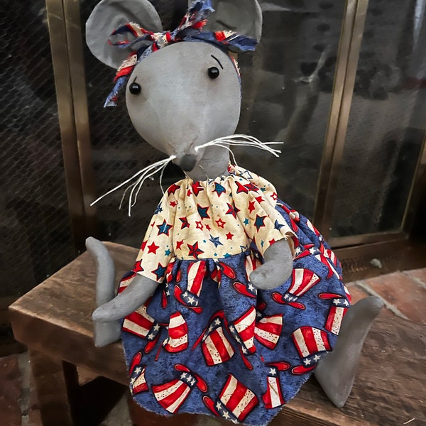 Primitive Sitting Mice PATTERN - Etsy