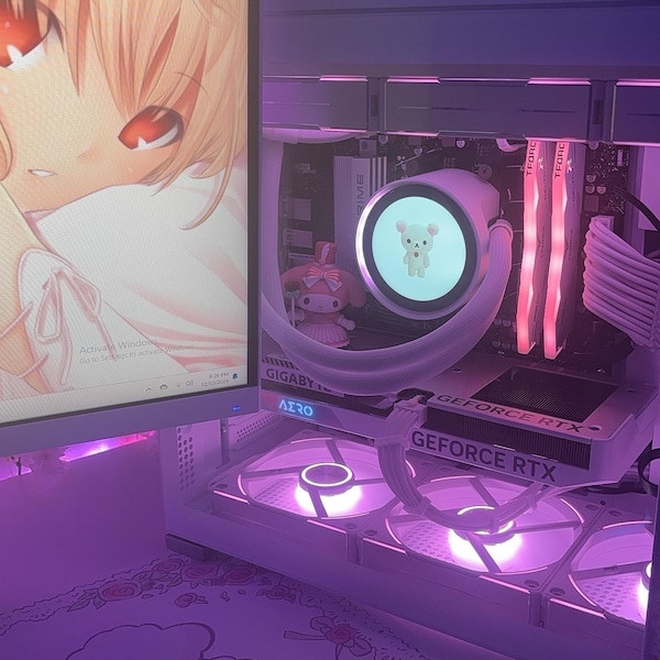 Gaming PC sakura by Optimist Streaming Ready Pink Floral PC - Etsy
