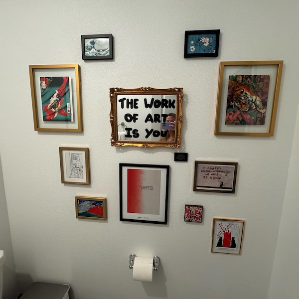 The Work of Art is You Wall Art. - Etsy
