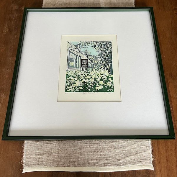 Sunflower Woodcut Reduction Print - Cloud Mountains - August ...