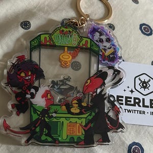 Sonic UFO Claw Machine Shaker Charm // 4 Double-sided Acrylic // for ...